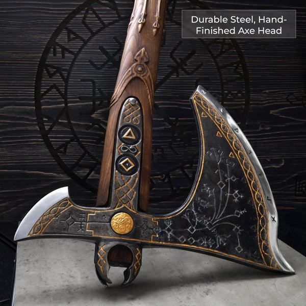 Kratos's Leviathan Axe - Glowing runes